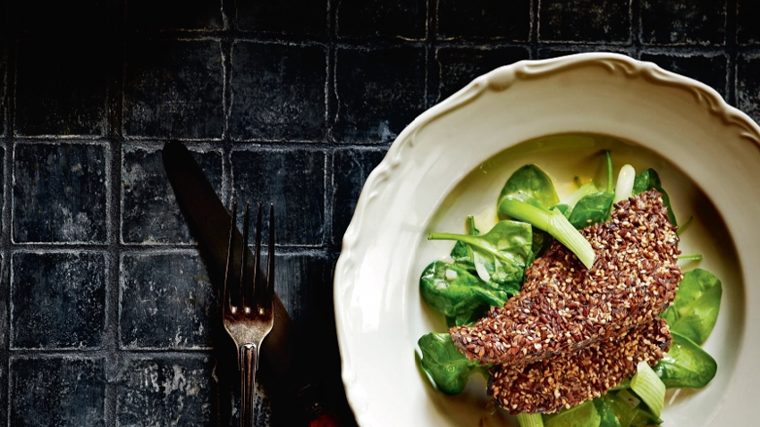 Kalvelever med sojasmør og grape - opskrift - nemlig.com