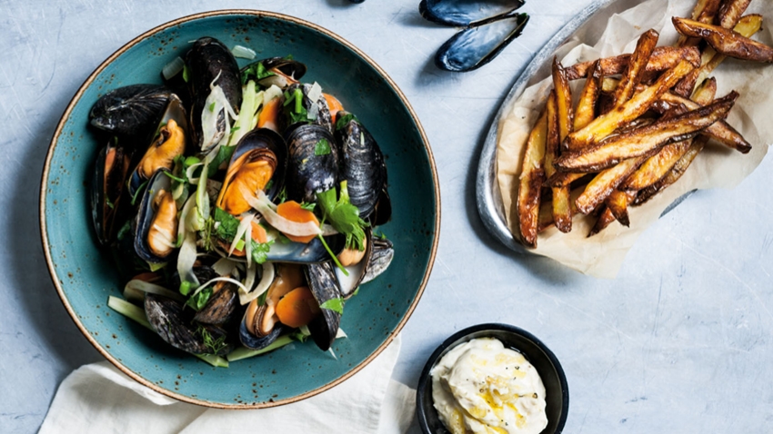 Moules Frites med aioli | Opskrift hos nemlig.com