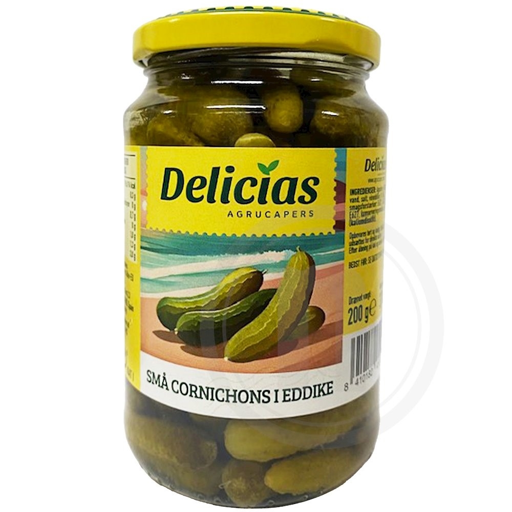 Cornichoner fra Delicias – Leveret med nemlig.com