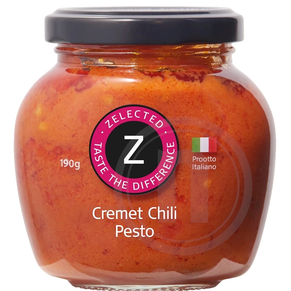 Cremet chili pesto fra Zelected Foods – Leveret med nemlig.com Cremet chili pesto fra Zelected Foods – Leveret med nemlig.com