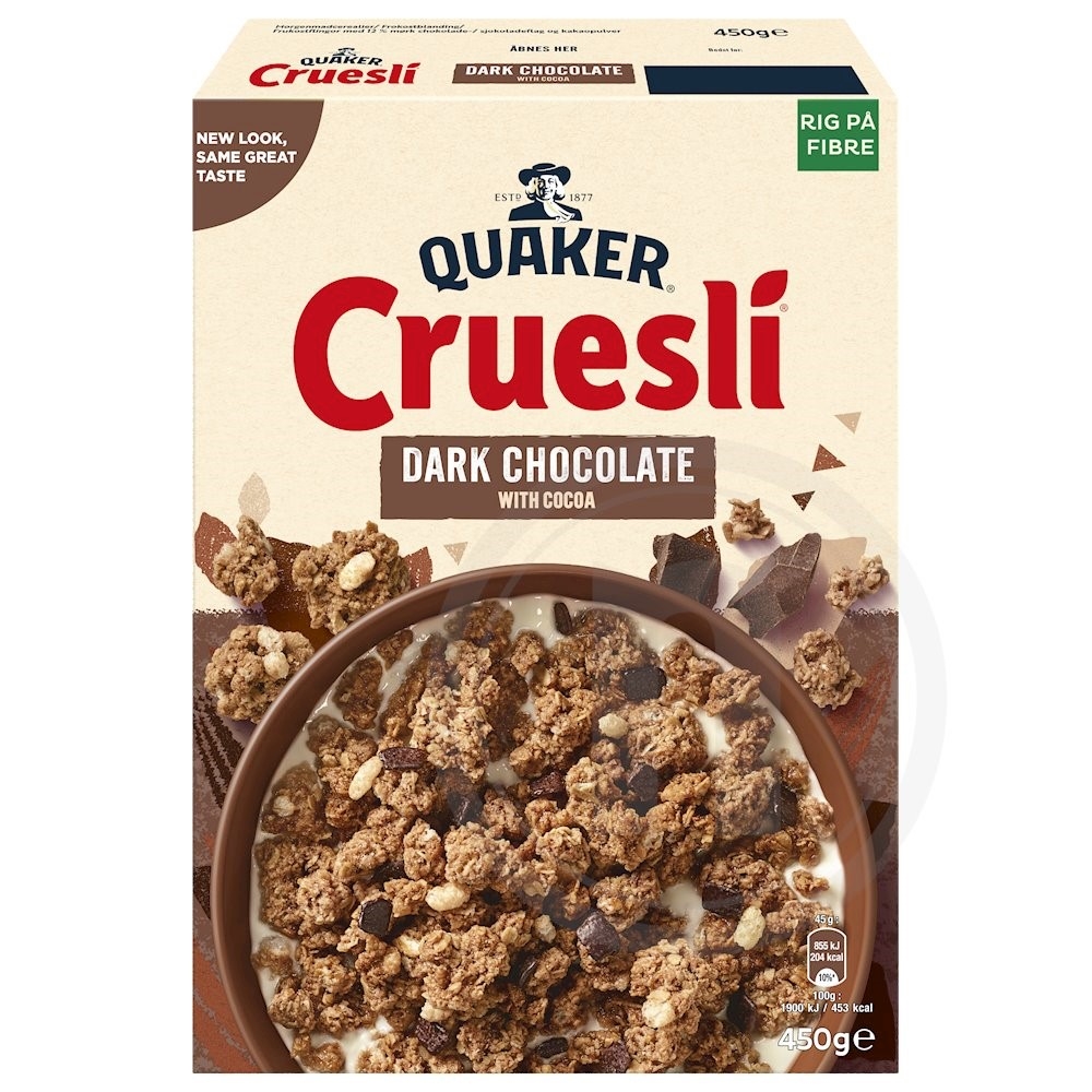 Cruesli m. chokolade fra Quaker – Leveret med nemlig.com