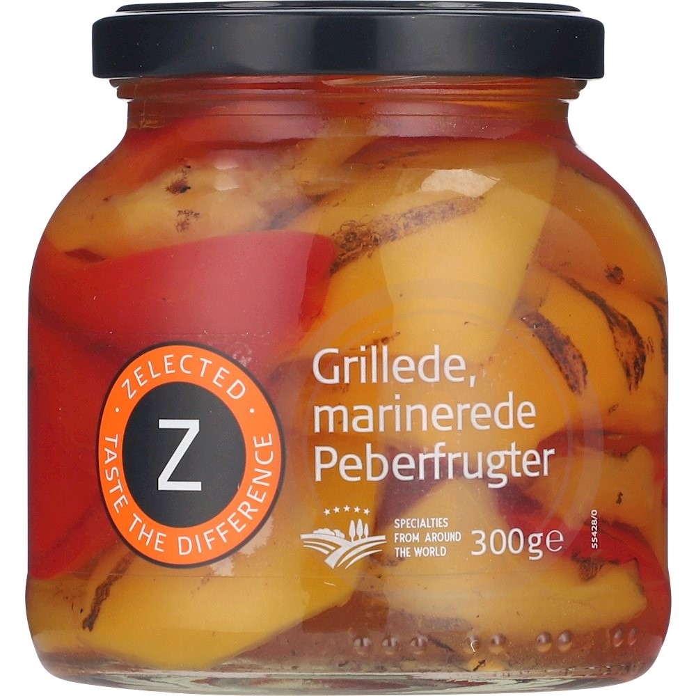 Grillede marinerede peberfrugt fra Zelected Foods – Leveret med nemlig.com Grillede marinerede peberfrugt fra Zelected Foods – Leveret med nemlig.com