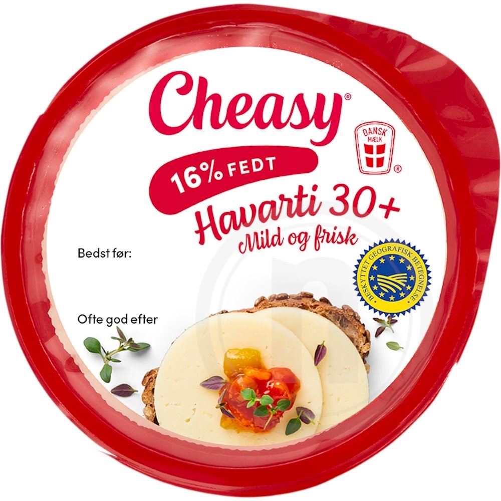 Havarti ost 30+ fra Cheasy – Leveret med nemlig.com