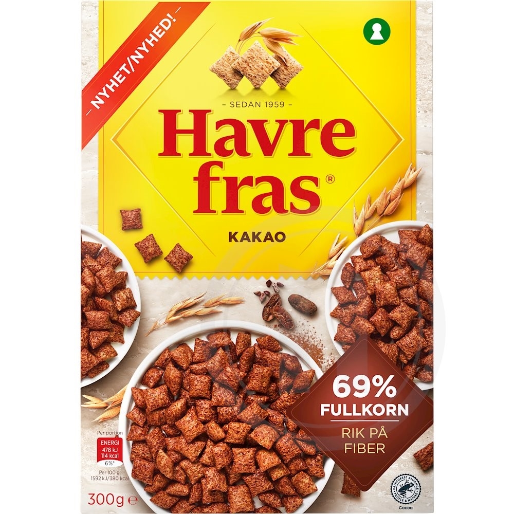 Havrefras m. kakao – Leveret med nemlig.com
