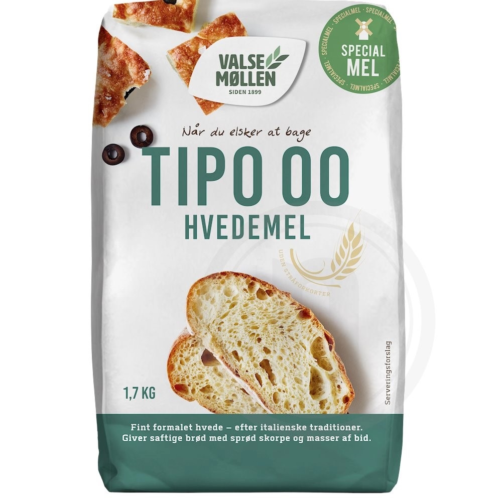 Hvedemel tipo 00 fra Valsemøllen – Leveret med nemlig.com