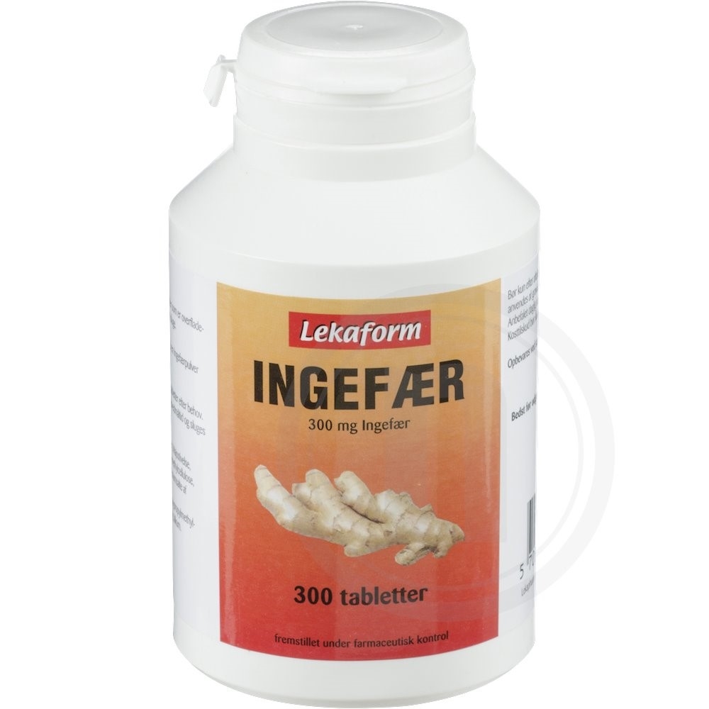 Ingefær tabletter fra Lekaform – Leveret med nemlig.com