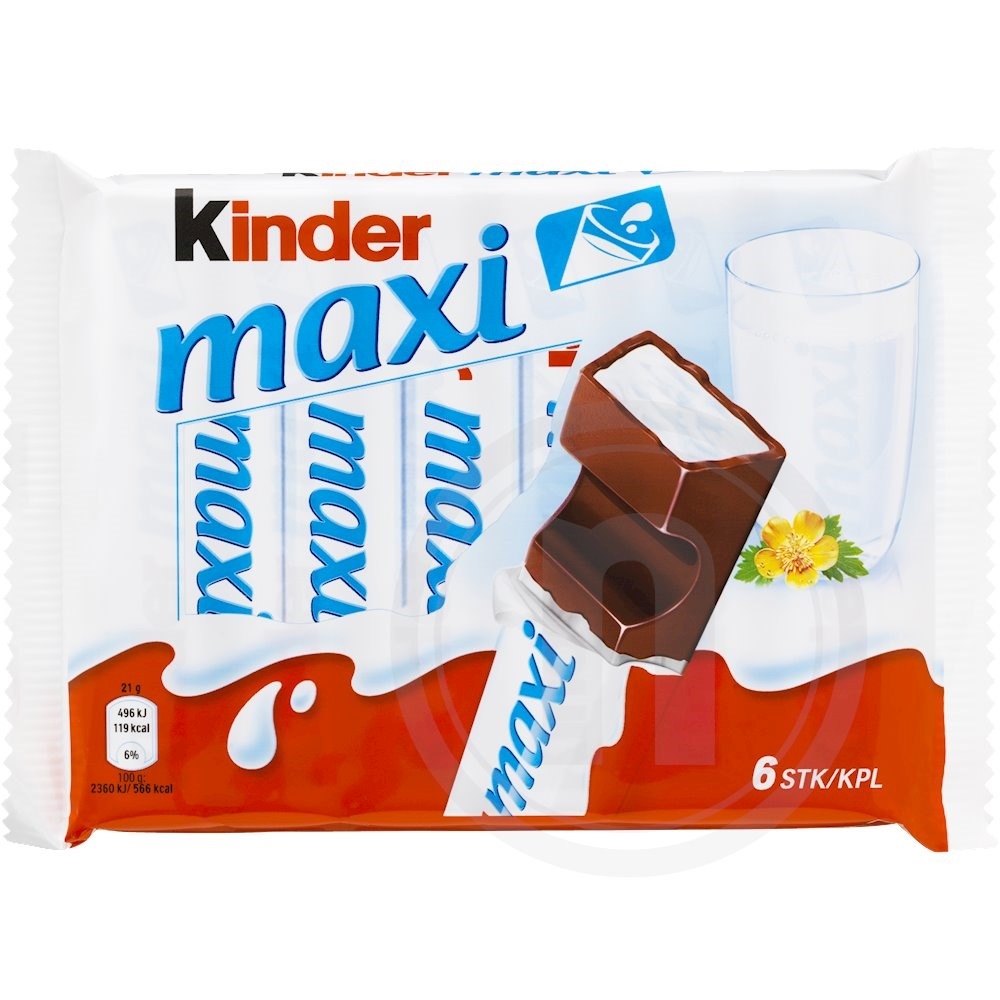 Maxi bar fra Kinder – Leveret med nemlig.com