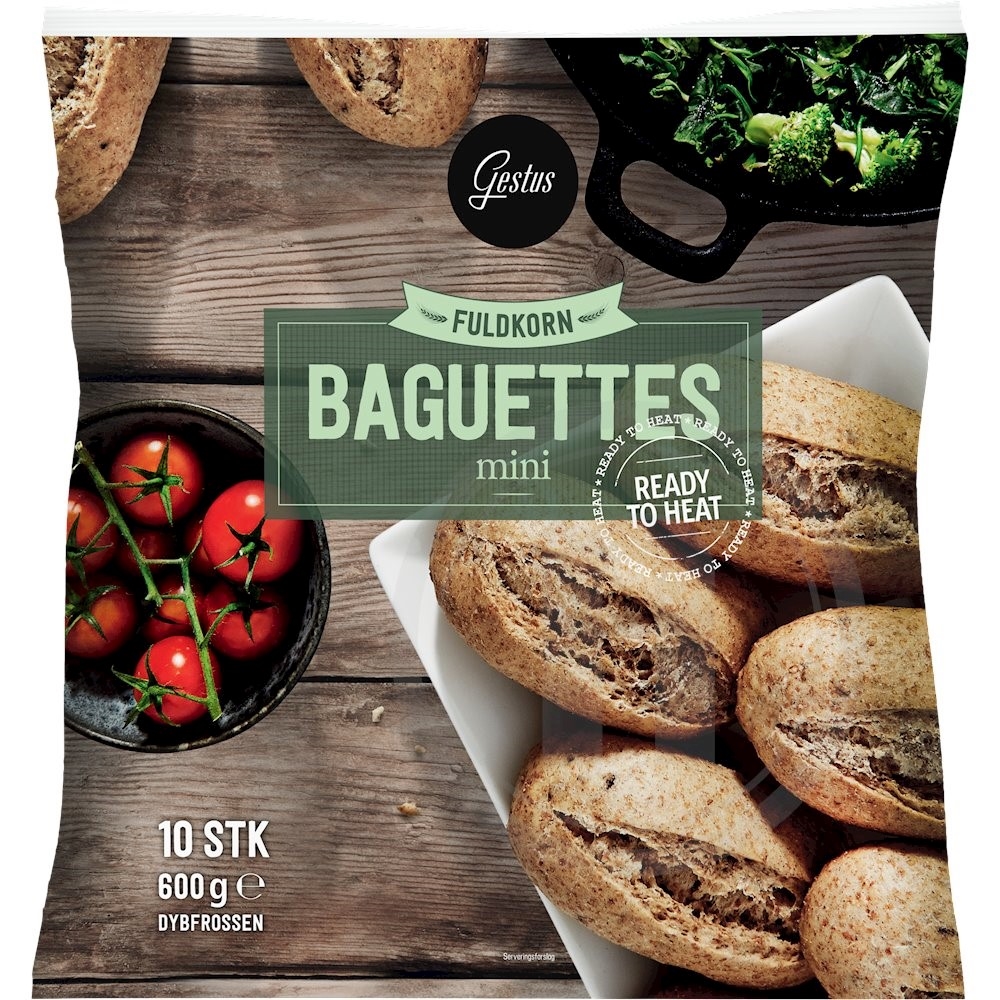 Mini baguettes m. fuldkorn fra Gestus – Leveret med nemlig.com