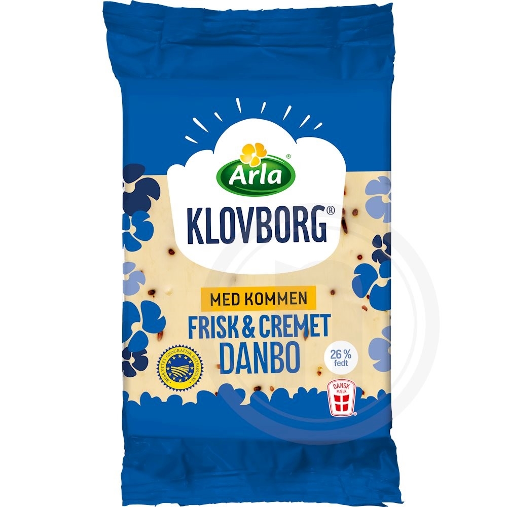 Ost m. kommen i stykke ML 45+ fra Arla Klovborg – Leveret med nemlig.com