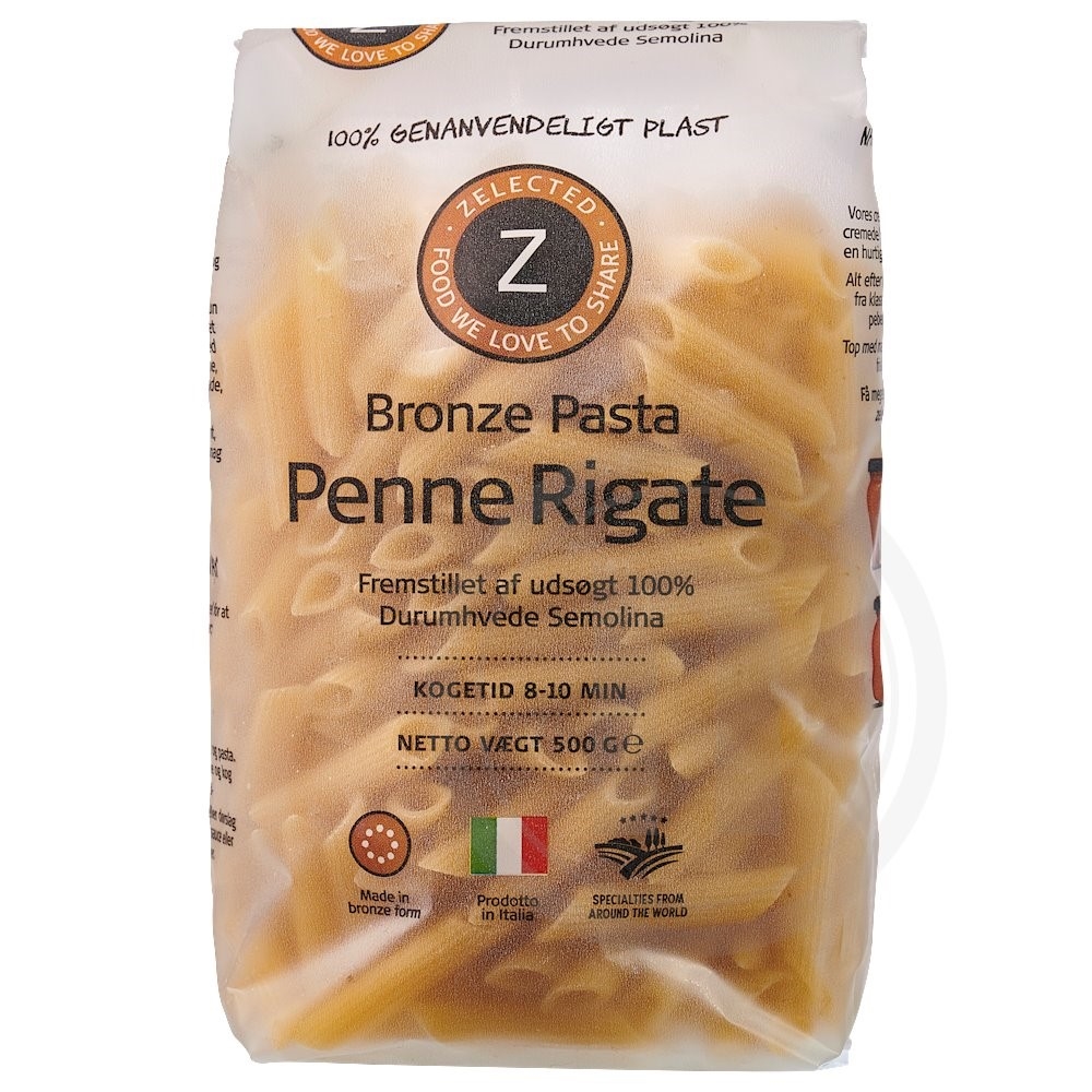 Penne rigate fra Zelected Foods – Leveret med nemlig.com Penne rigate fra Zelected Foods – Leveret med nemlig.com