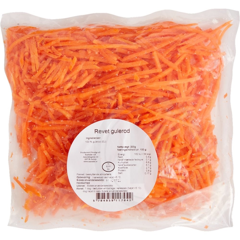 Revet gulerod fra Sun Salat – Leveret med nemlig.com