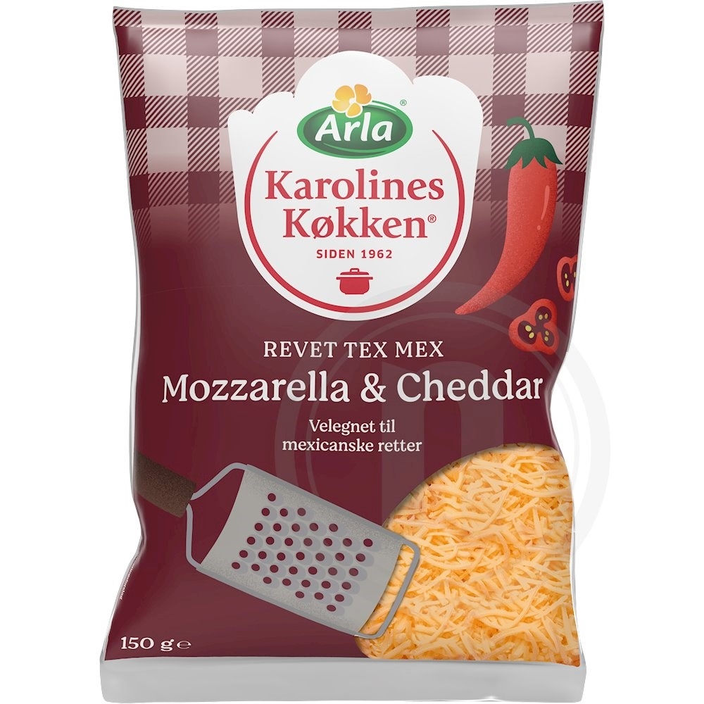 Revet ost Tex Mex fra Karolines Køkken – Leveret med nemlig.com