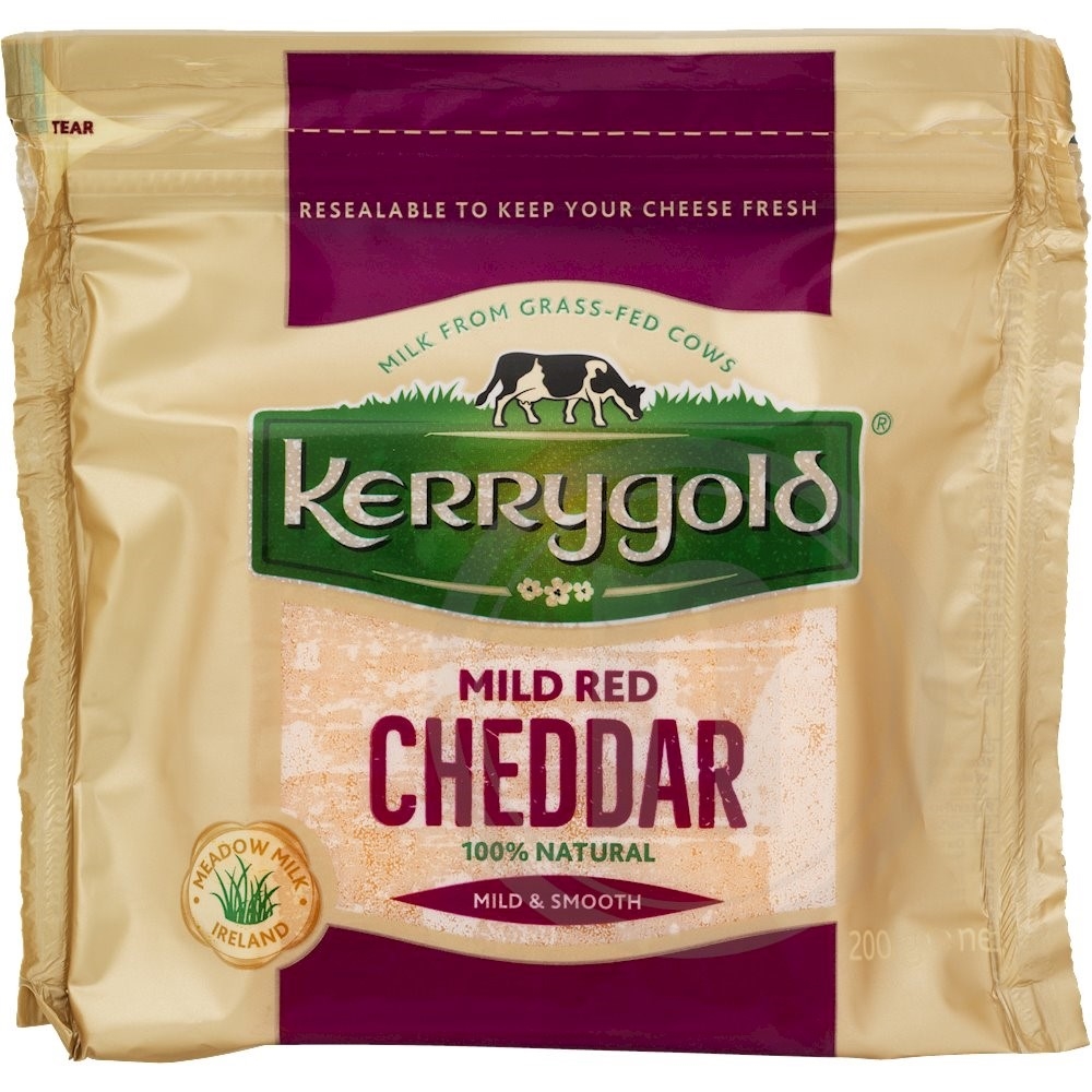Rød cheddar fra Kerrygold – Leveret med nemlig.com