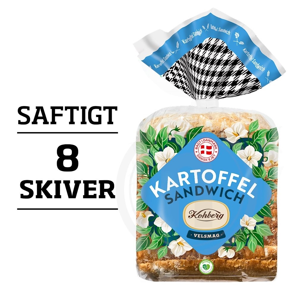 Sandwichbrød m. kartoffel fra Kohberg – Leveret med nemlig.com